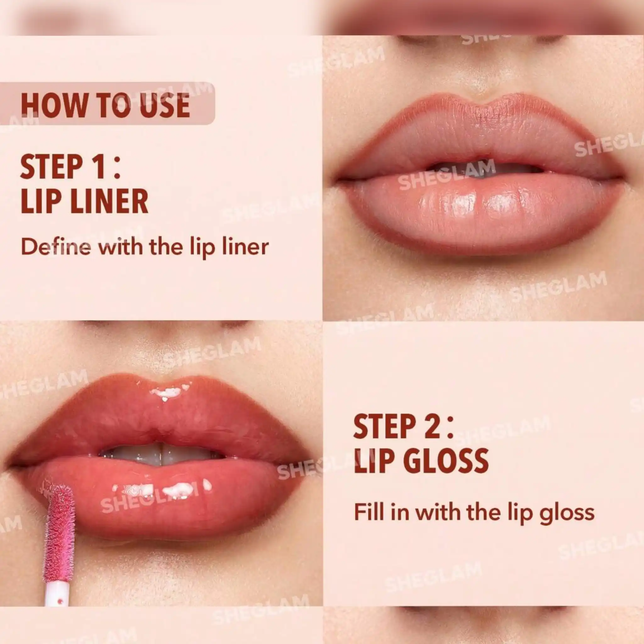 لیپ گلاس دو طرفه شیگلم رنگ judgey much | لوک و بیوتی